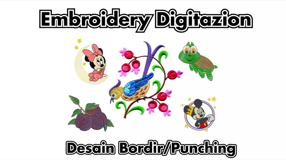 Desain Bordir/Embroidery Digitazion/Punching/Tracing