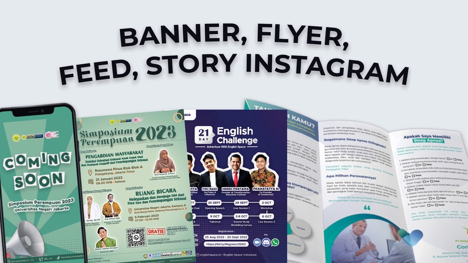 Jasa Desain Banner, Flyer, Feed dan Lainnya Sesuai Permintaan, Cepat ...