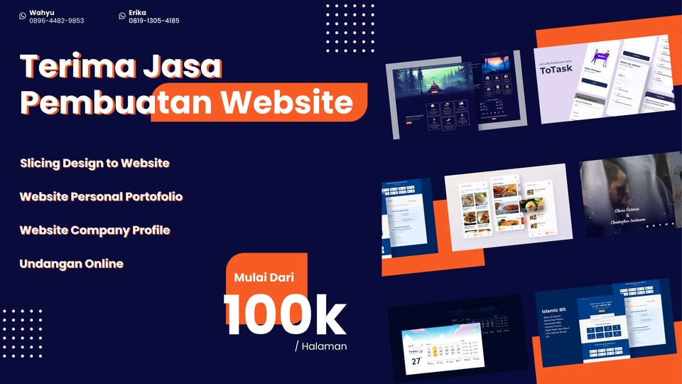 Slicing PSD, XD, dan Figma ke HTML/React/Vue Website + Responsive