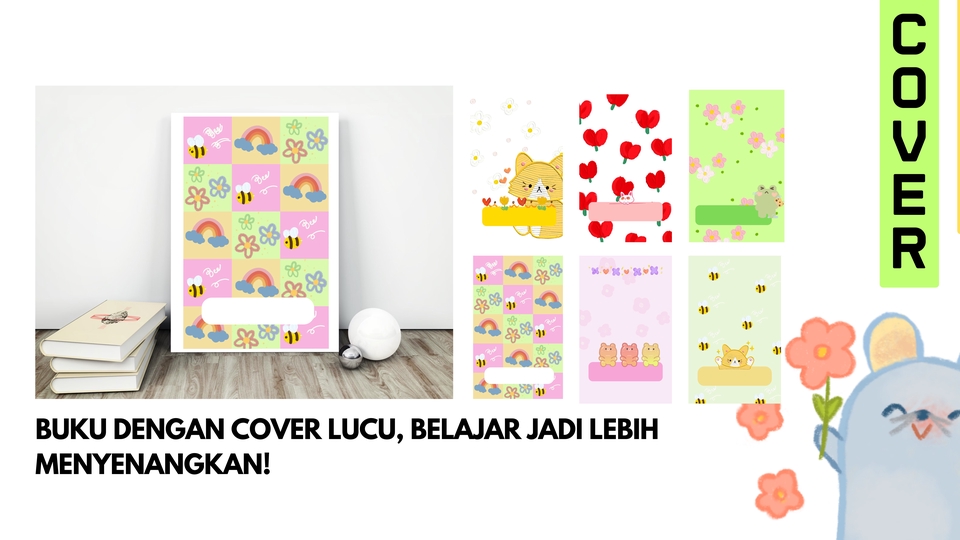 Buku dengan cover lucu, belajar jadi lebih menyenangkan!