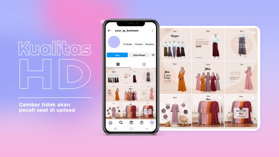 Desain Feed Instagram UMKM Online Shop Menarik dan Terjangkau