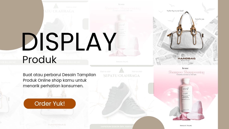 Display / Cover Produk Online Shop