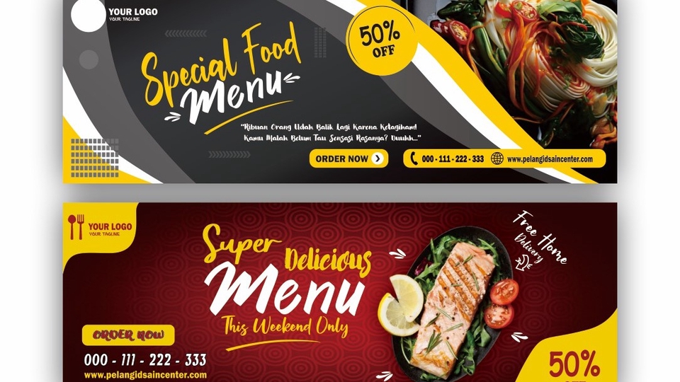 Desain Benner/Spanduk Modern dan Minimalis