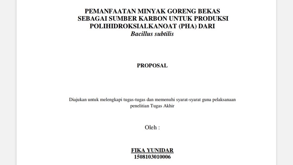 pengetikan dokumen dan proposal