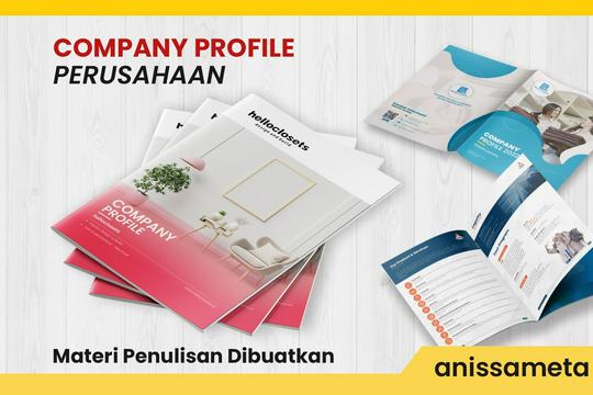Desain Company Profile / Portofolio Perusahaan / Buku Perusahaan