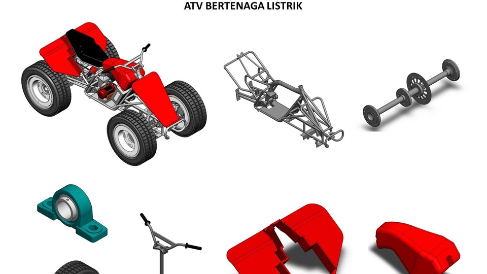 Jasa Desain Produk Jadi, Komponen 2D maupun 3D Menggunakan Solidwork