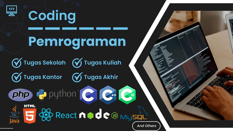 JASA CODING PEMROGRAMAN MURAH & BERKUALITAS - TUGAS BERES, NILAI BAGUS!