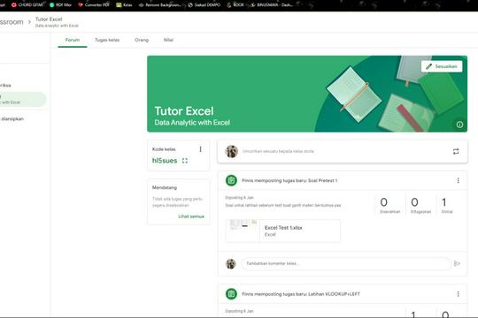Kelas Tutor Microsoft Excel
