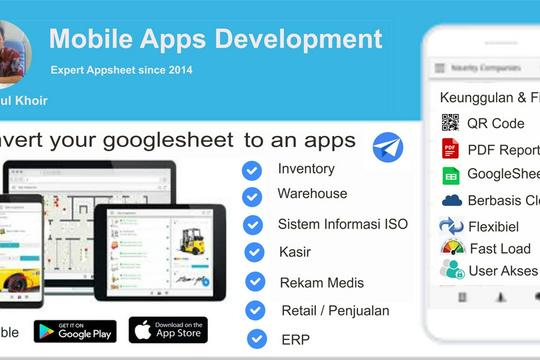 Membuat Aplikasi Mobile Sistem Informasi dengan APPSHEET ( Support ...