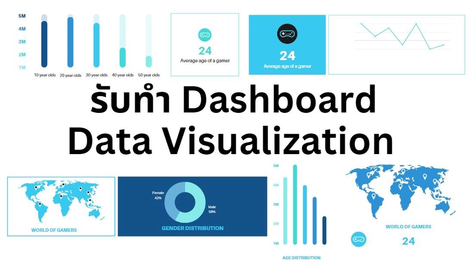 วิเคราะห์ข้อมูล (Data Visualization with Google Looker Studio , Power ...