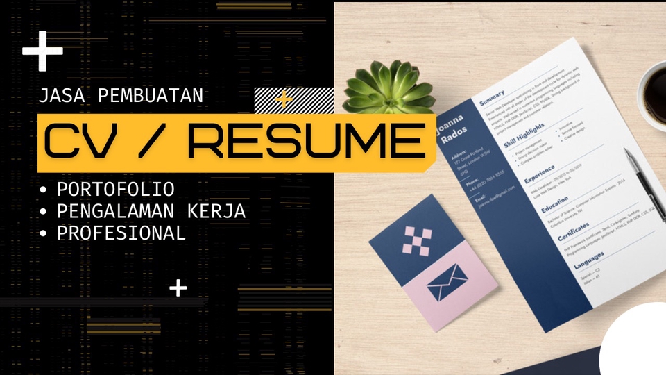 Jasa Pembuatan CV (Curiculum Vitae) / Resume