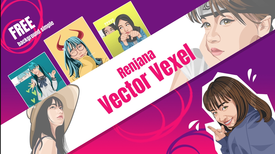 Jasa Cepat Vector Vexel/ Illustrasi 1 Hari Jadi