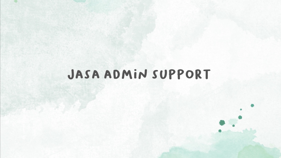 JASA ADMIN SUPPORT