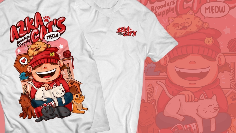 Desain Kaos Print Colorfull