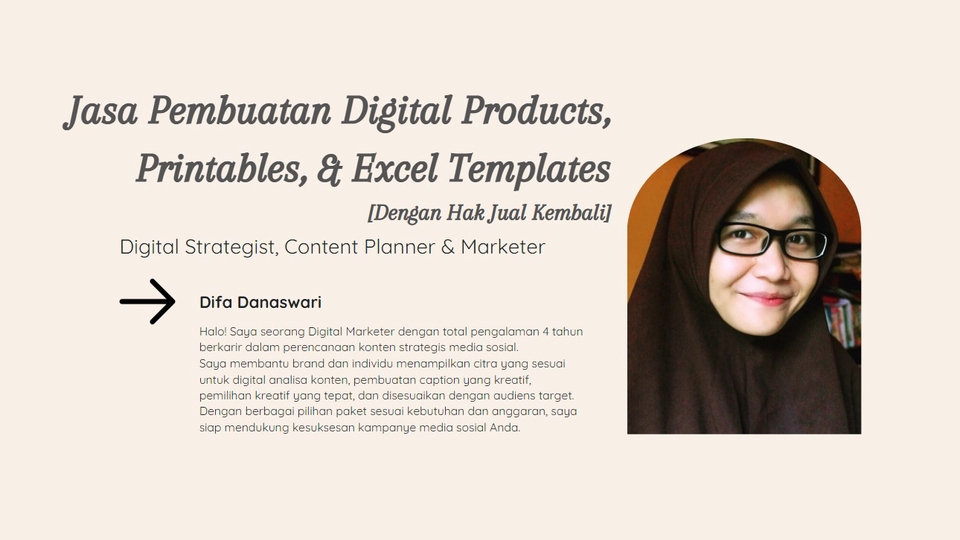 Jasa Pembuatan Digital Products, Printables, & Excel Templates [Dengan ...