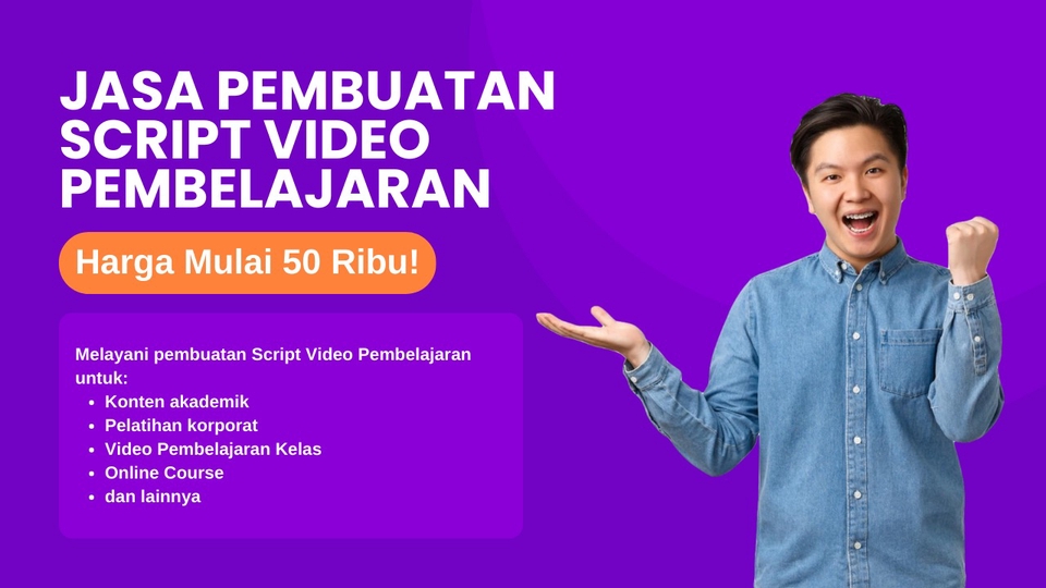Jasa Penulisan Script Video Pembelajaran