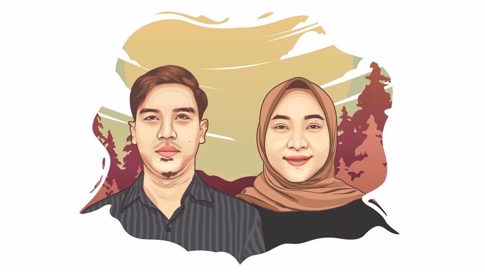 Illustrasi Vector Wajah