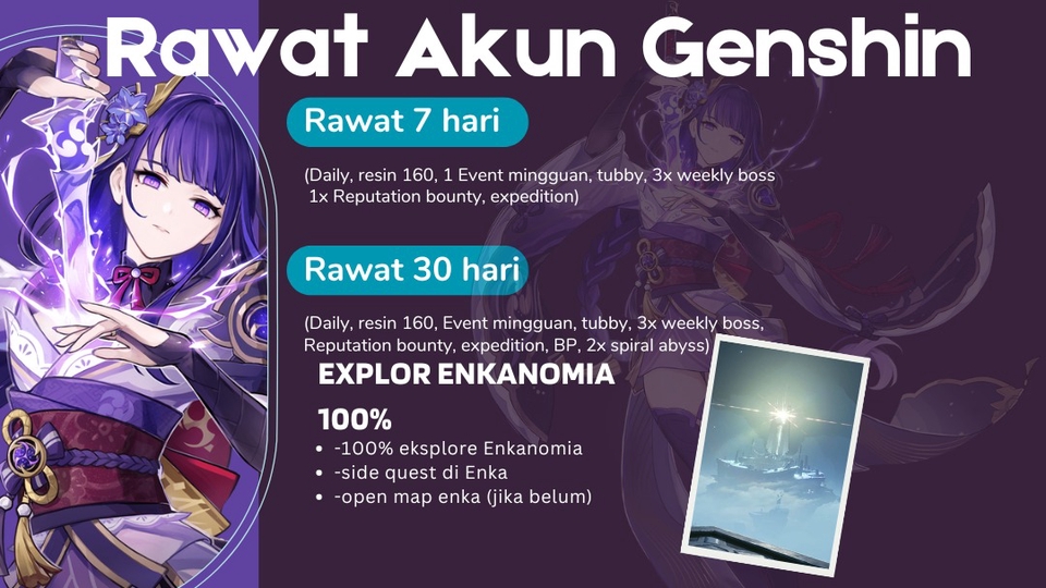 100% AMAN!! Rawat Akun / Spiral Genshin no cheat