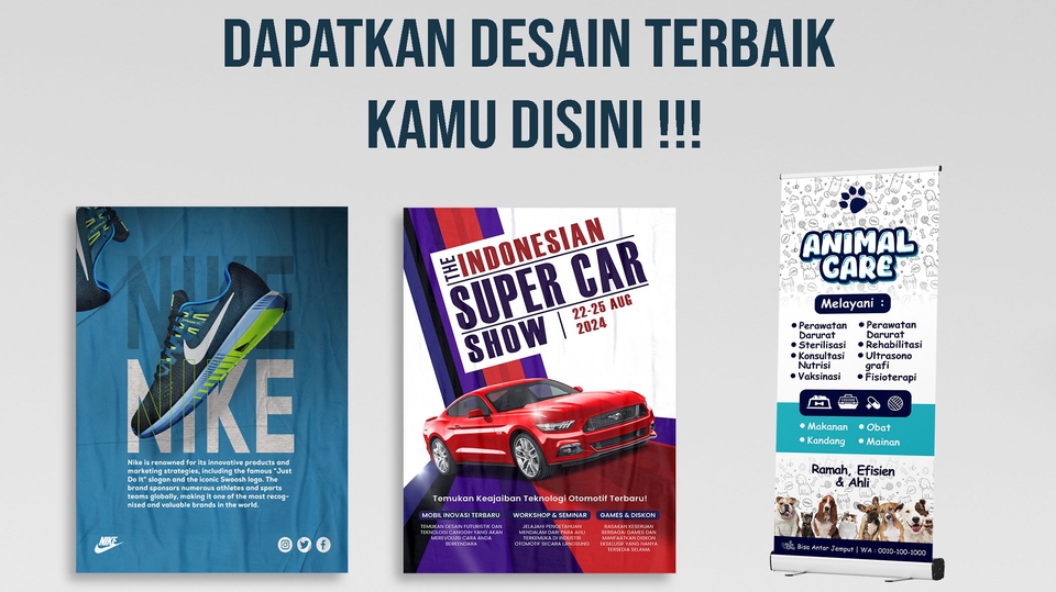 Desain Banner, Poster & Flyer untuk UMKM dan perusahaan