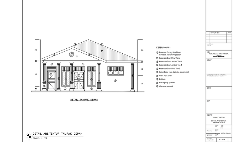Jasa Desain Bangunan Gedung Fungsi Hunian (DED/Gambar Kerja)