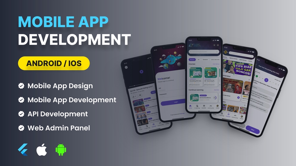 Mobile Apps Development Android & IOS (Flutter)