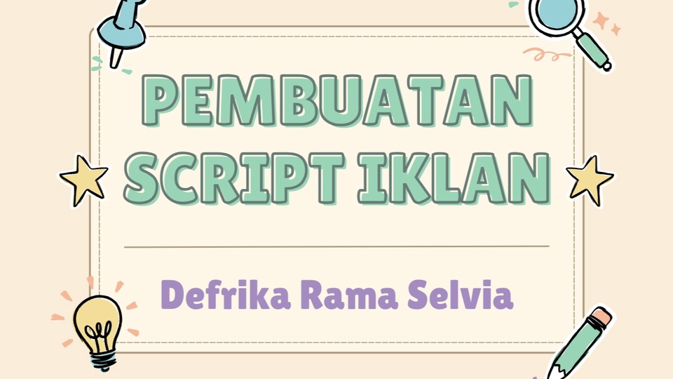 Penulisan Script Periklanan
