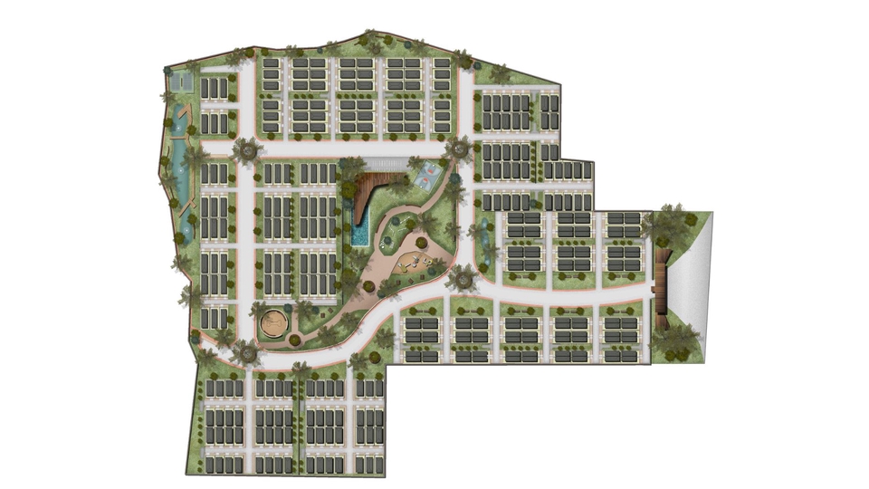 Masterplan: Illustration plan / Urban masterplan มาสเตอร์แพลตแสดงแผนผัง