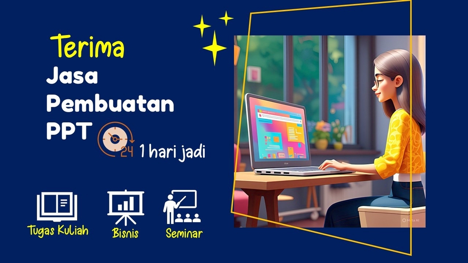 Terima Jasa Pembuatan PPT (MS PowerPoint) 1hari Jadi