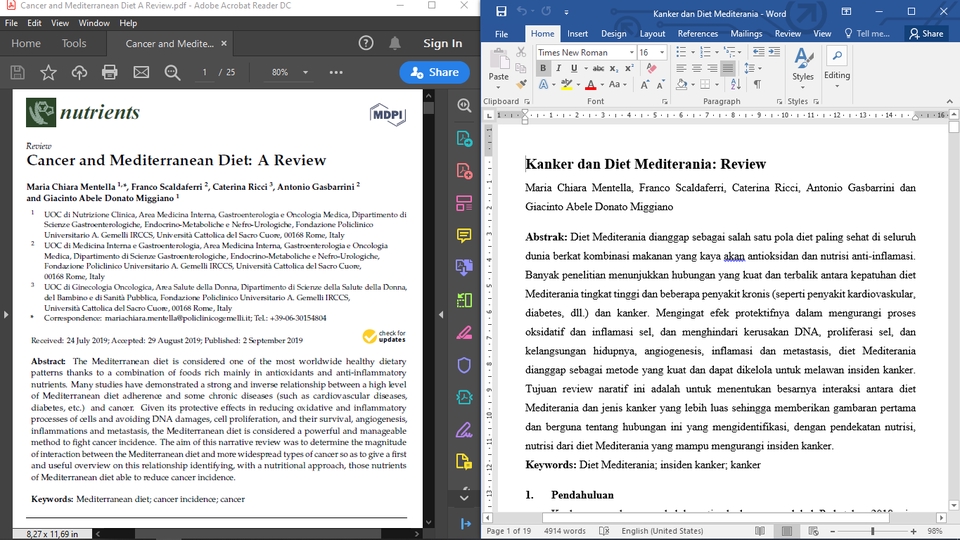 Translate Jurnal dan Artikel Kedokteran (Inggris ke Indonesia)