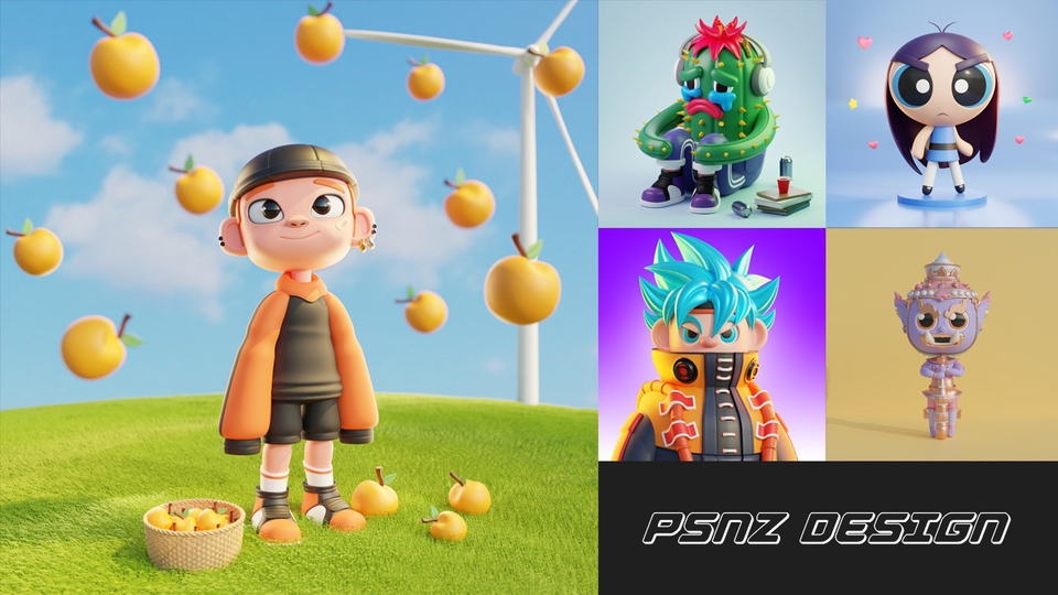 รับขึ้นโมเดล ตัวละครสามมิติ 3D Character