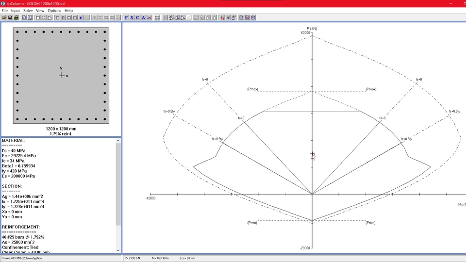 Jasa Analisis kapasitas Struktur Menggunakan Software spColumn ...