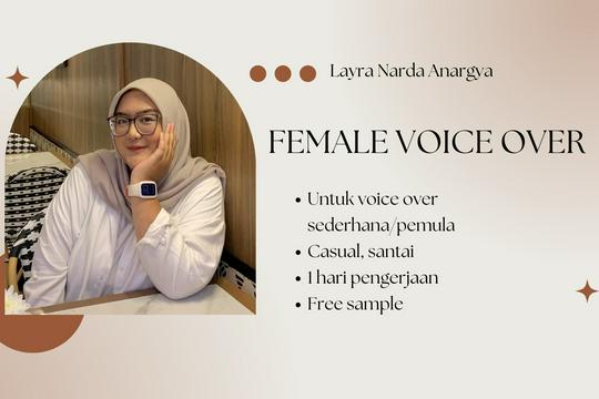 FEMALE VOICE OVER SEDERHANA