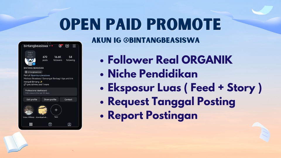 Open Paid Promote Instagram Follower 15.6RB