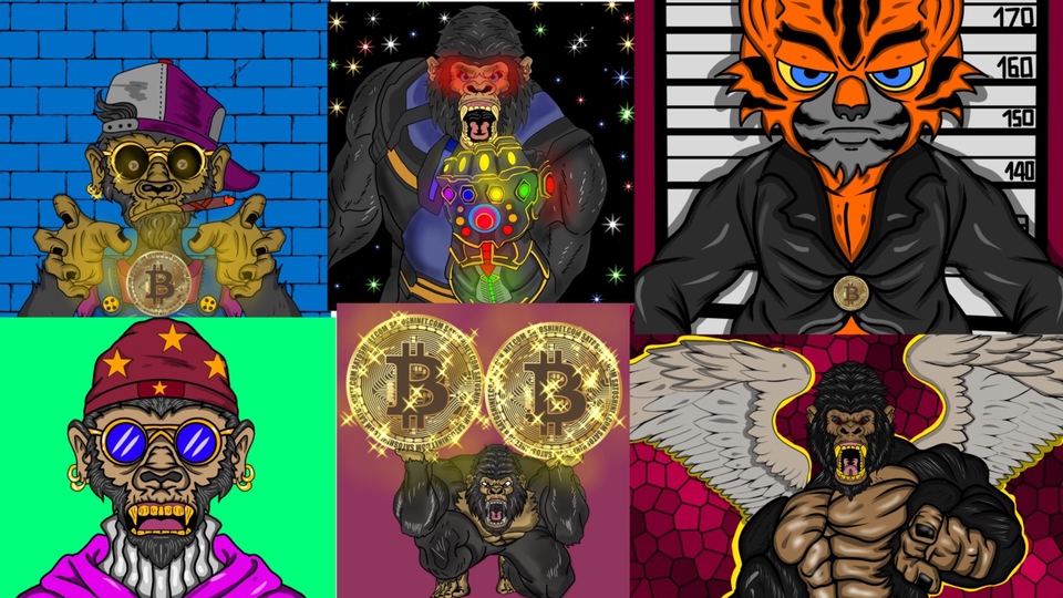 รับวาดภาพในรูปแบบ Digital art 2 มิติ, NFT Art