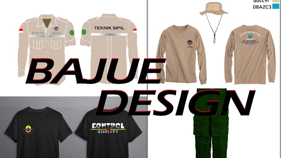 Desain Kaos dan motif custom