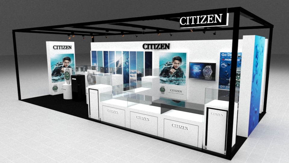 ออกแบบ booth exhibition event booth shop design
