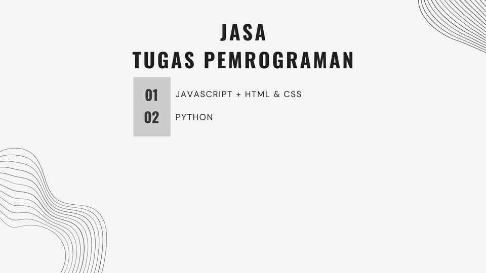 Jasa tugas pemrograman