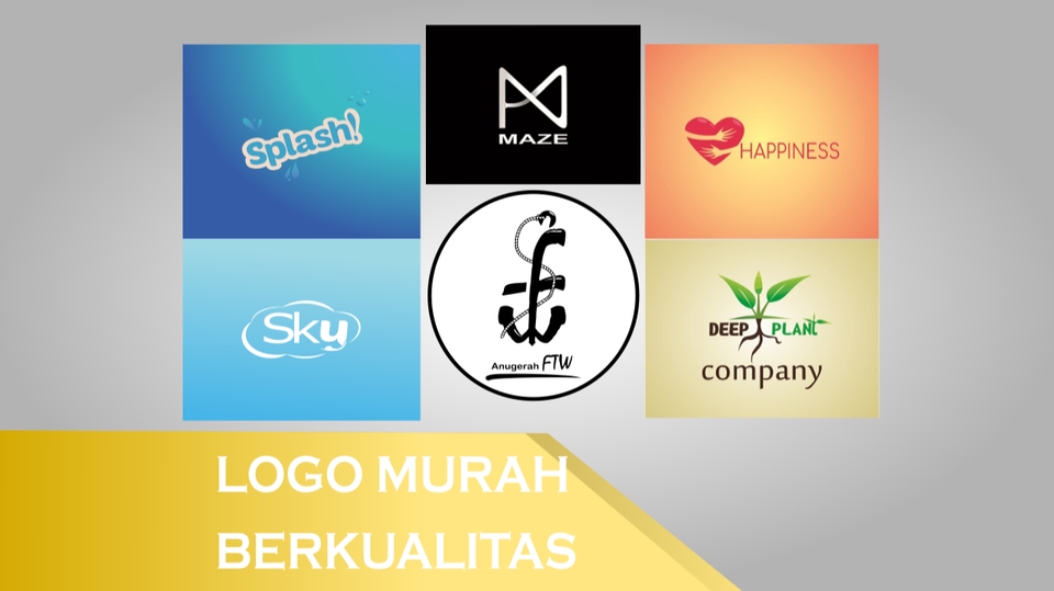 Desain logo minimalis/flat jadi 2 hari murah berkualitas