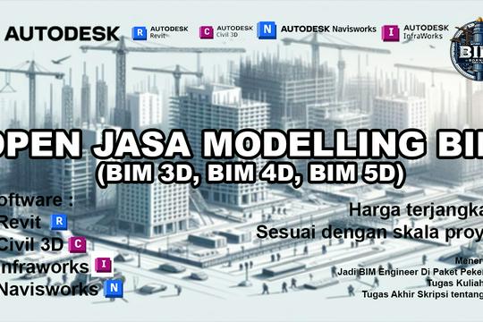 BIM Modelling ( BIM 3D, BIM 4D, dan BIM 5D)