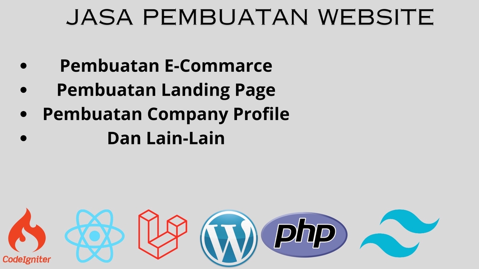 Website E-commarce,Website Company Profile dan Lain-Lain