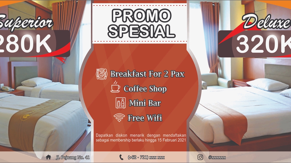 Design Flyer, Brosur, Map, Dan Banner