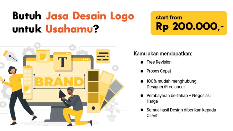 Design Logo for Company, UMKM, Startup, E-Commerce, dll.