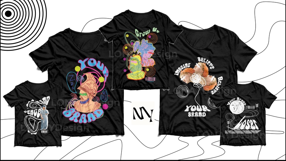 DESIGN T-SHIRT ILUSTRASI, CLOTHING BRAND, KOMUNITAS, CUSTOM ANIME KPOP