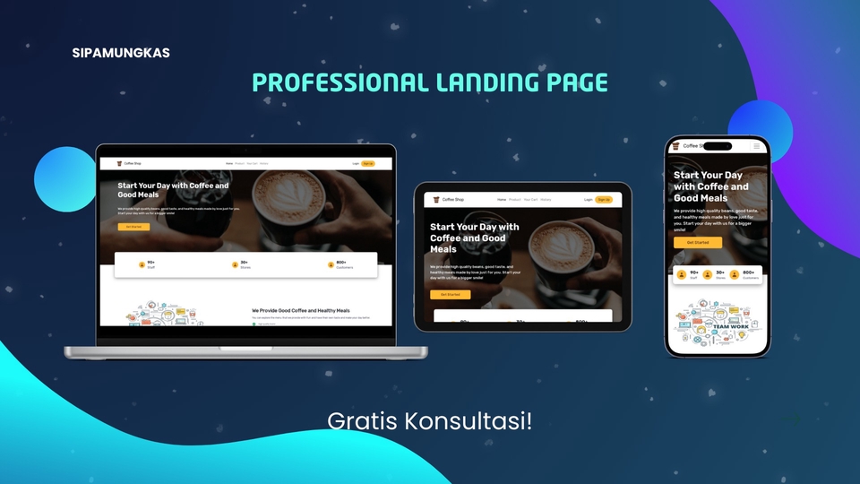 Website Profesional: Company Profile, Landing Page, Custom (Laravel, NextJS, ReactJS, VueJS)