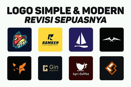 Desain logo simple dan modern
