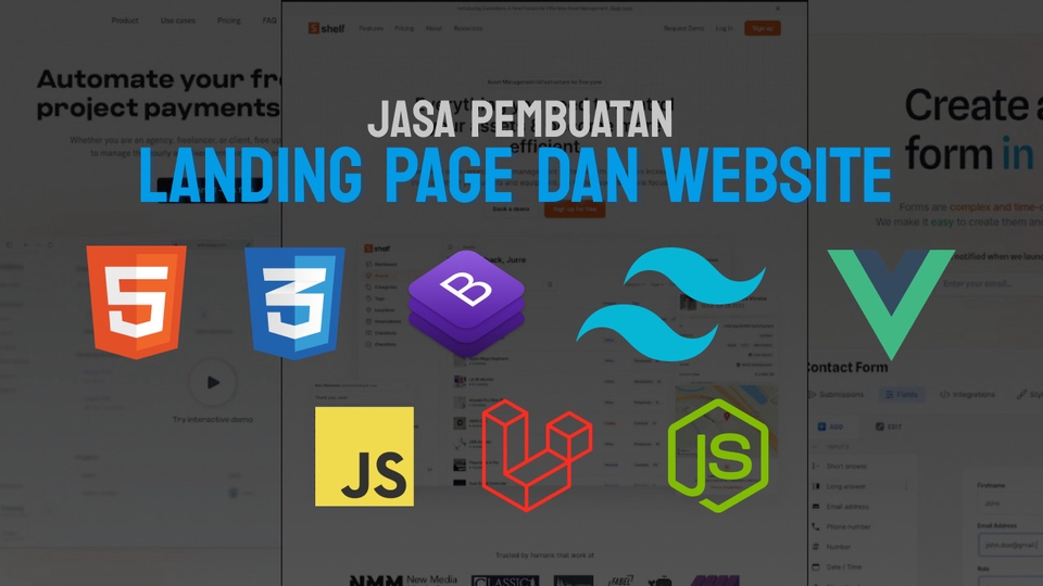 Pengembangan landing page dan website