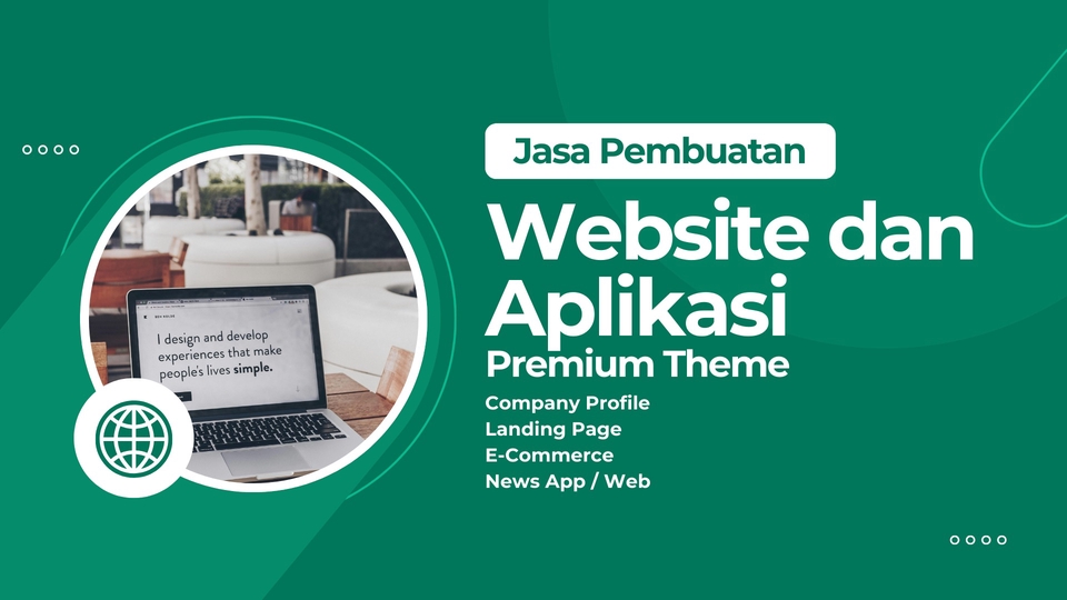 Pembuatan Website Profesional dan Modern (Wordpress, Laravel, Vue, React, React Native)