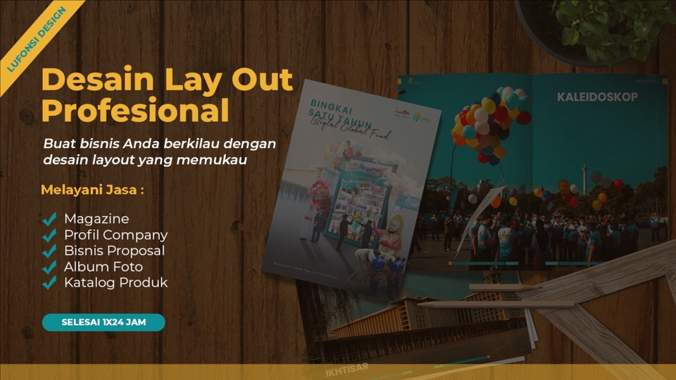 Desain Layouting | Majalah | Company Profil | Album Foto | Buku | Buletin | Katalog |Annual repot
