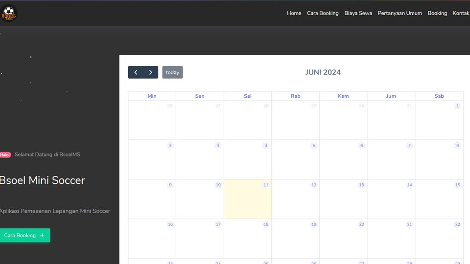 Source Code Sistem Booking Tempat/Event