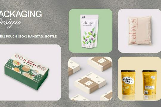 Desain label | kemasan | packaging minimal dan modern